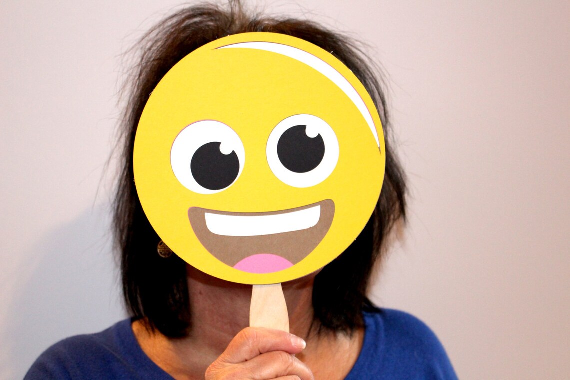 Photo Booth Props Set of 3 Large Emoji Photo Booth Props | Etsy