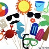 Printable Summer Photo Booth Props - Pool Party Photobooth - Pool Party ...