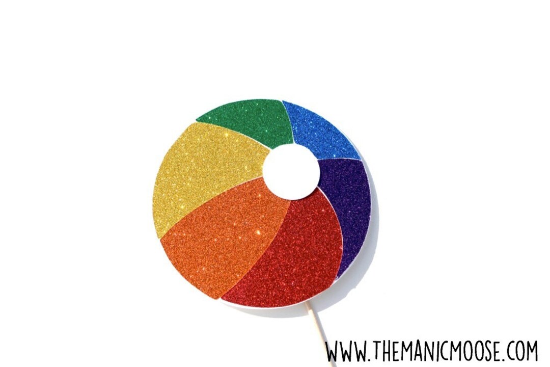 Beach Ball Photo Booth Props - Large GLITTER Beach Ball Prop - Etsy