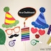Birthday Party Photo Booth Props ~ 13 Piece Set ~ Red ~ Rainbow ...