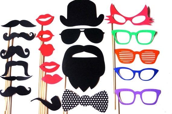 Great Photo Booth Props 21 Piece Prop Set Great for - Etsy