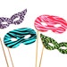 Photo Booth Props Colorful Masquerade Masks 4 Piece Set Birthdays ...