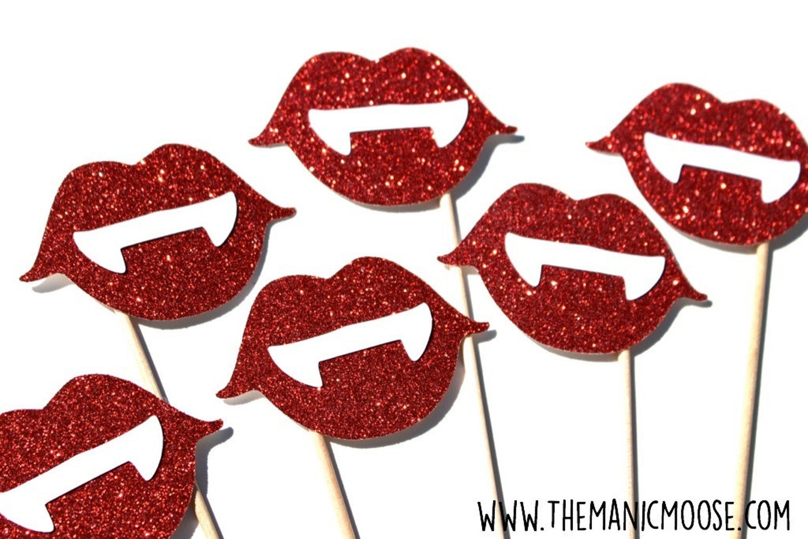 Photo Booth Props GLITTER Vampire Fangs Photo Booth Prop - Etsy