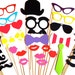 SALE - 32 Piece Photo Booth Prop Set - Birthdays, Weddings, Parties ...