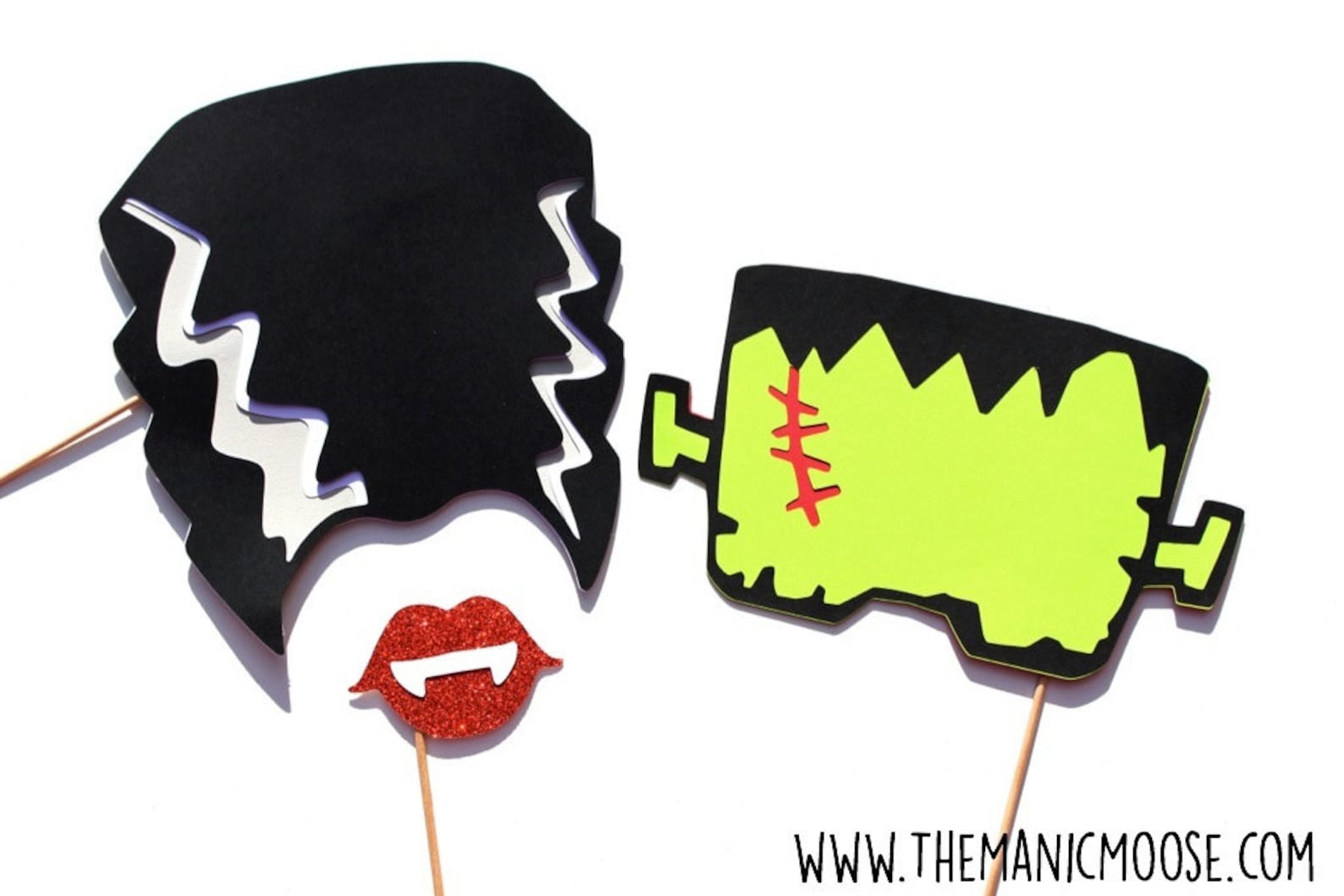 Halloween Photo Booth Props Set of 3 Halloween Party Props - Etsy