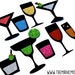 Photo Booth Props Happy Hour Collection Set of 9 GLITTER - Etsy