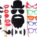 Hilarious Photo Booth Props - 21 Piece Prop Set - Birthdays, Weddings ...