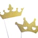 Photo Booth Props - Prince and Princess Crowns With GLITTER ...