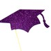 GLITTER Graduation Cap Photo Booth Prop - Graduations, Parties - You ...
