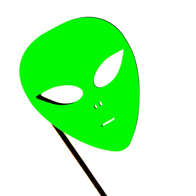 Green Alien Mask - Etsy