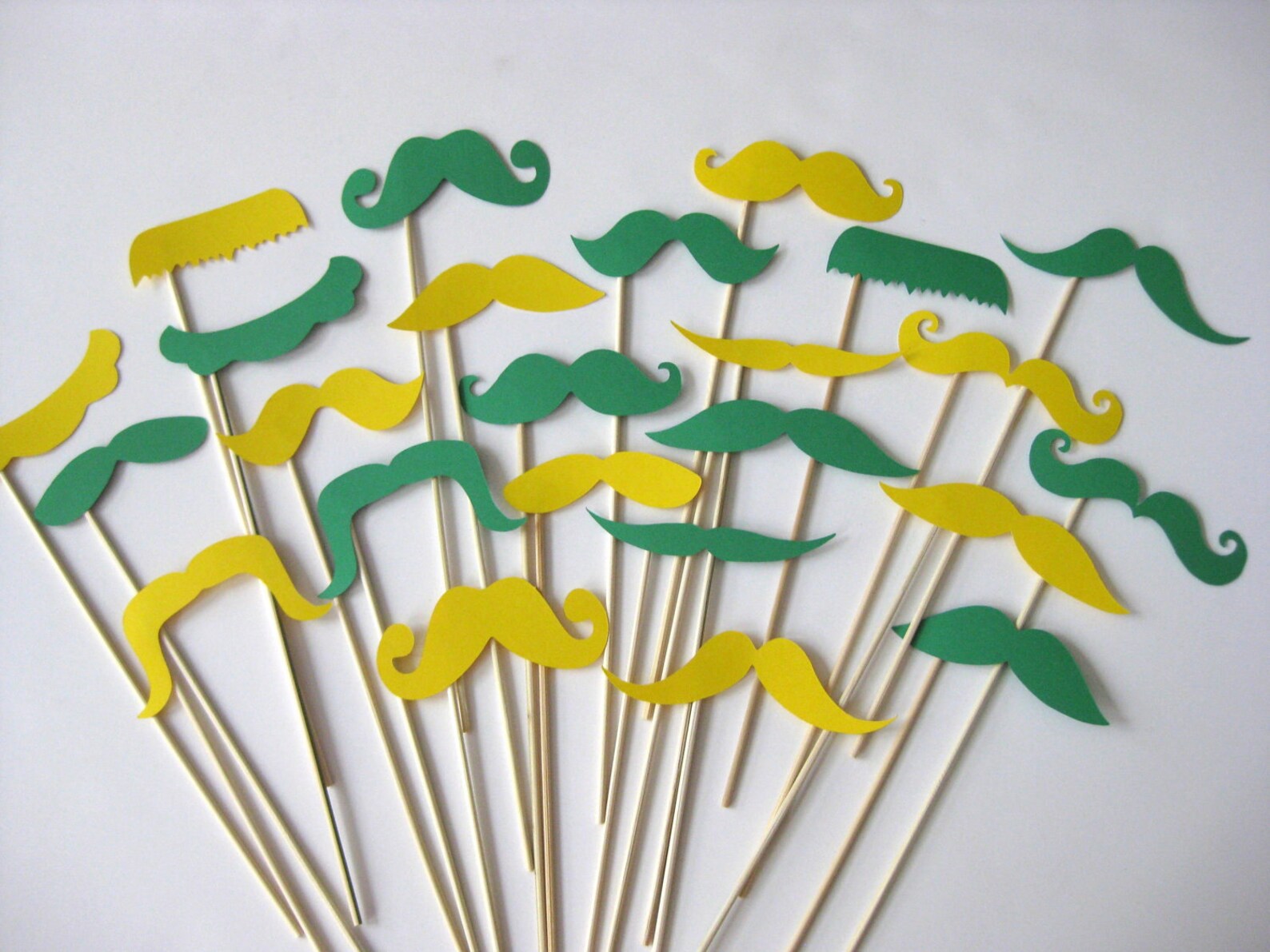 Photo Booth Props Mustache Bash Set of 24 Mustaches on a - Etsy