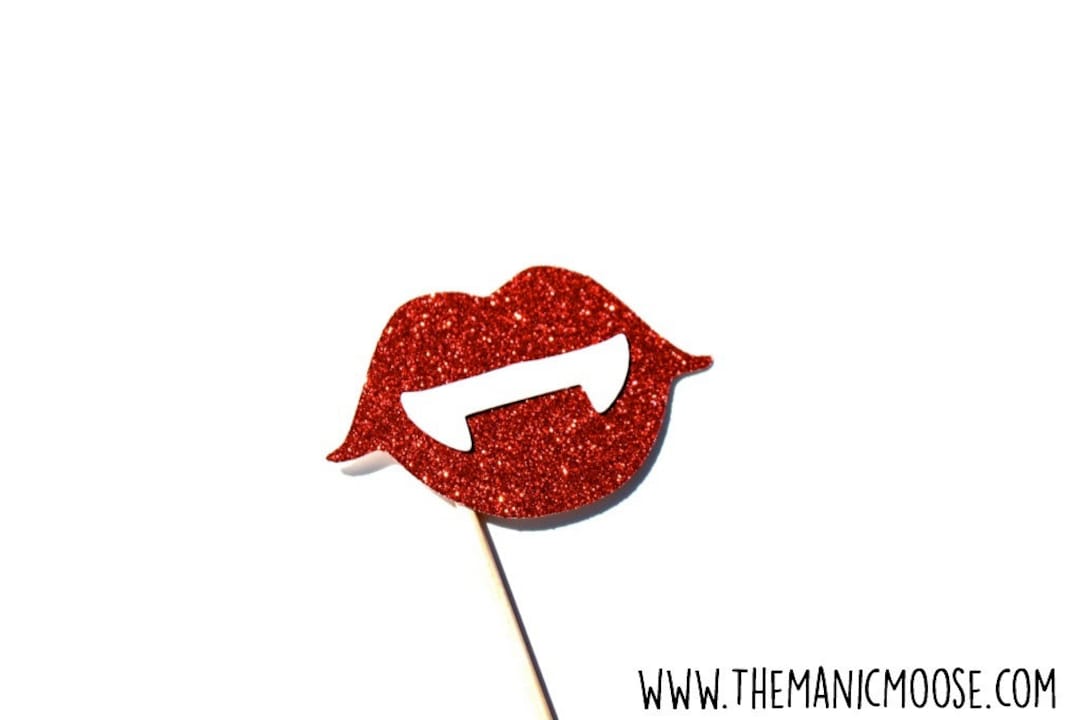 Photo Booth Props - GLITTER Vampire Fangs Photo Booth Prop - Etsy