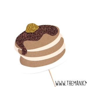 Photo Booth Props ~ Pancakes ~ Stack of Pancakes With Glitter ...