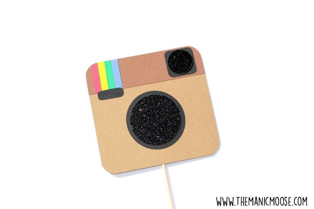 Photo Booth Props Social Media Props Set of 3 GLITTER | Etsy