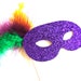 Photo Booth Props - Glitter Mardi Gras Masks - Set of 3 Glitter Props ...