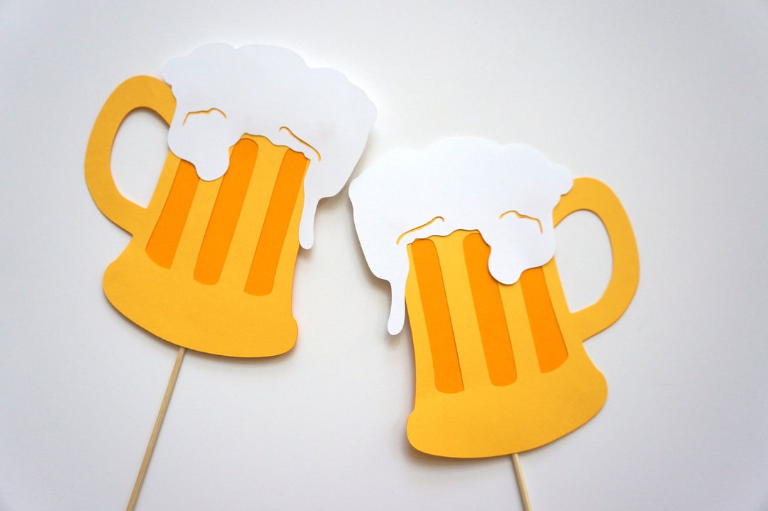 Photo Booth Props - Set of 2 Beer Mug Photo Booth Props - Fun ...
