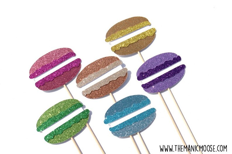 Photo Booth Props Macarons Set of 6 French Cookies Sweet - Etsy