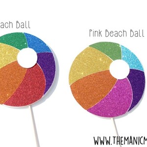 Beach Ball Photo Booth Props - Large GLITTER Beach Ball Prop - Etsy