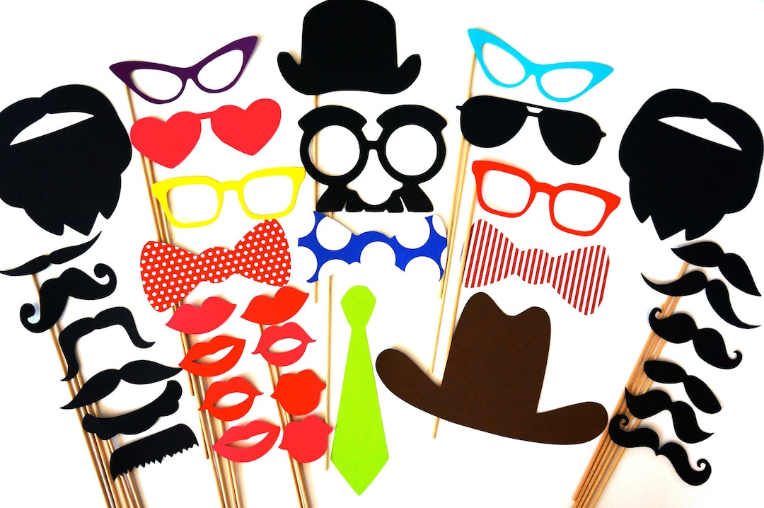 Funny Photo Booth Props - 35 Props on a Stick - Birthdays, Weddings ...
