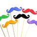 Colorful Photo Booth Props - 6 Piece Set - Photobooth Props Party Props ...
