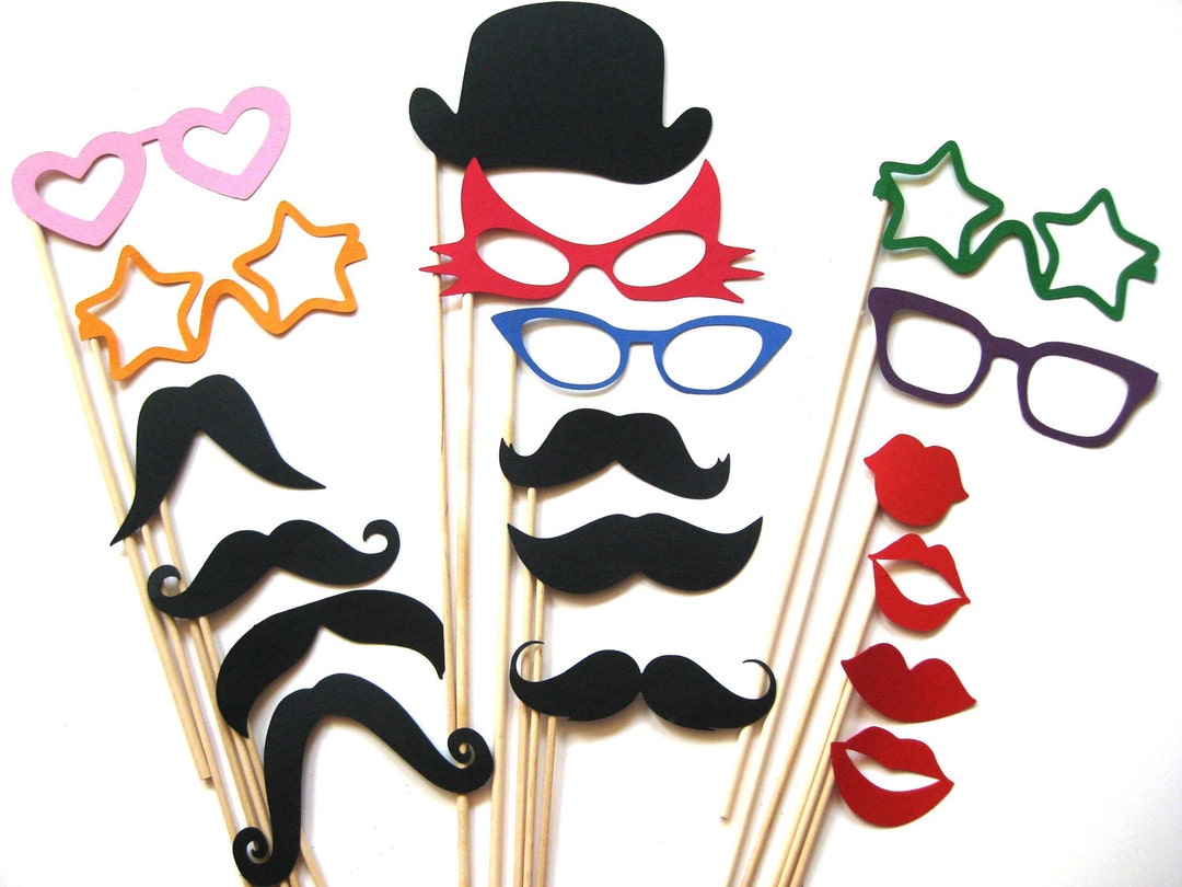 Fun Photo Booth Props - the Party Collection - 18 Piece Set - Birthdays ...