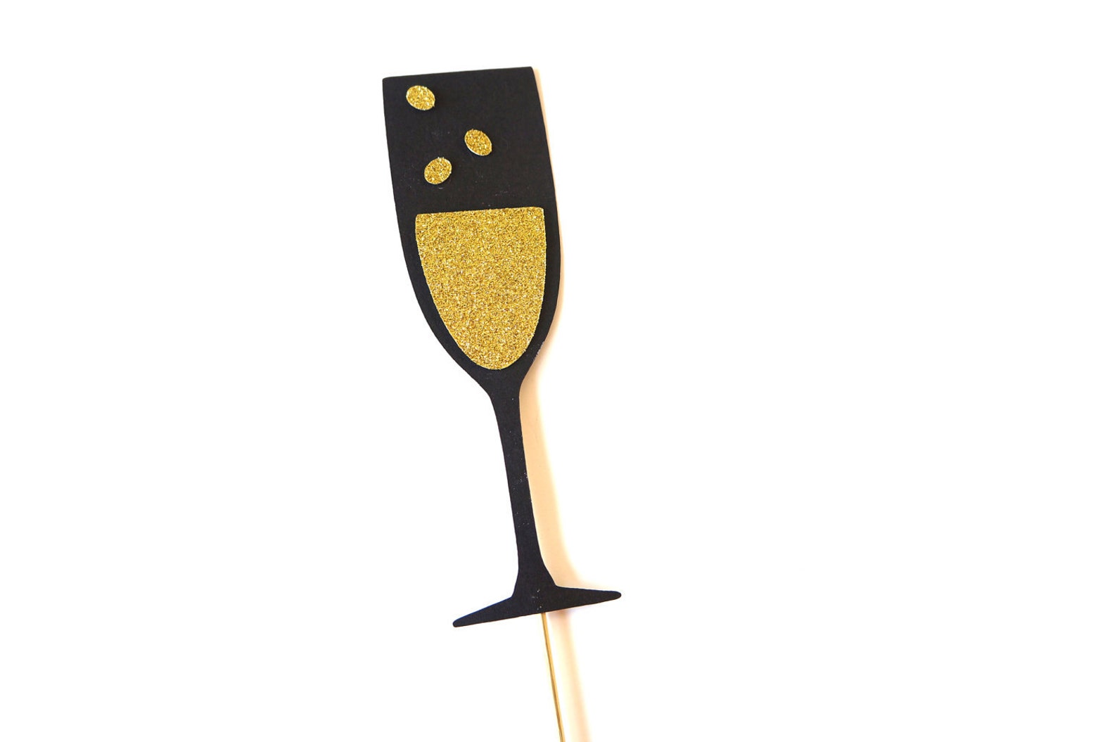 Photo Booth Props Champagne Glass Photo Prop GLITTER - Etsy