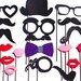 Photo Booth Props Classic Wedding Purple GLITTER Bow Tie - Etsy