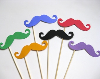 Colorful Photo Booth Props 6 Piece Set Photobooth Props | Etsy