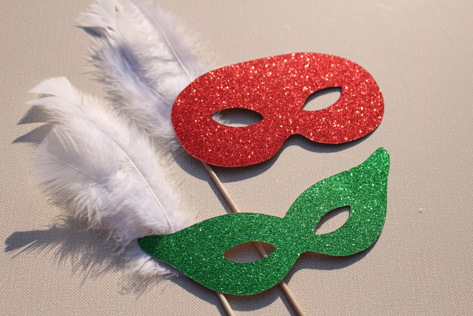 Photo Booth Props Christmas Glitter Masquerade Masks Set - Etsy