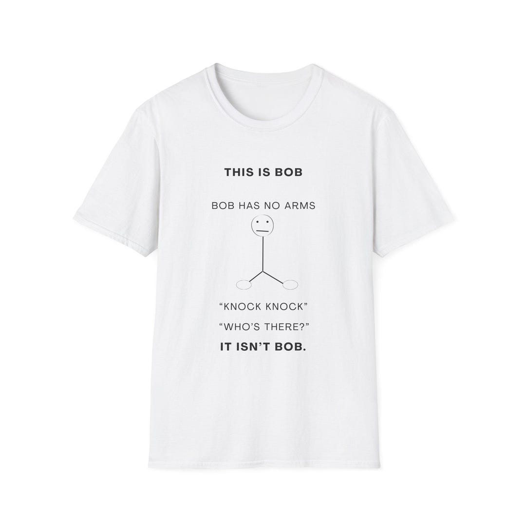 This is Bob Stick Figure Shirt | Funny Knock Knock Joke T-shirt - Etsy