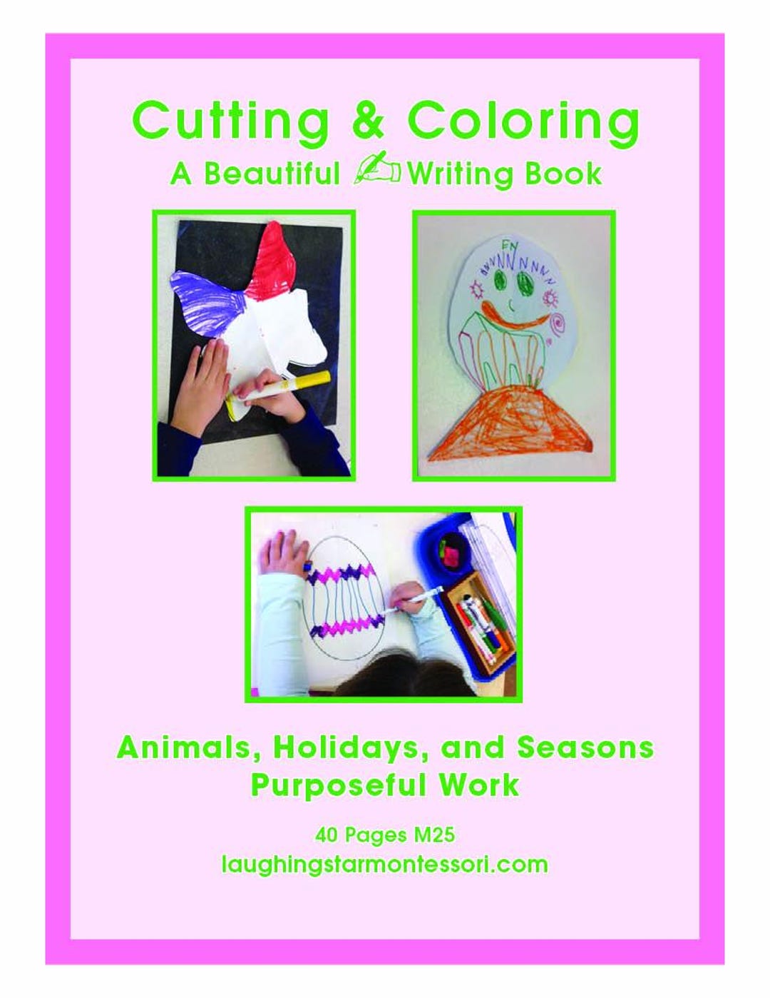 Cutting & Coloring Writing - Etsy
