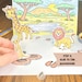 African Safari Pop up Craft for Kids | Savanna Animal Diorama Printable ...