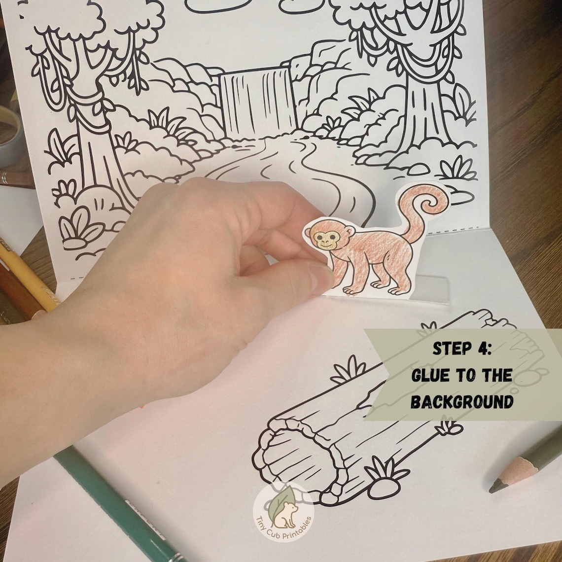 Rainforest Animals Cut and Paste Craft for Kids | Amazon Rainforest ...