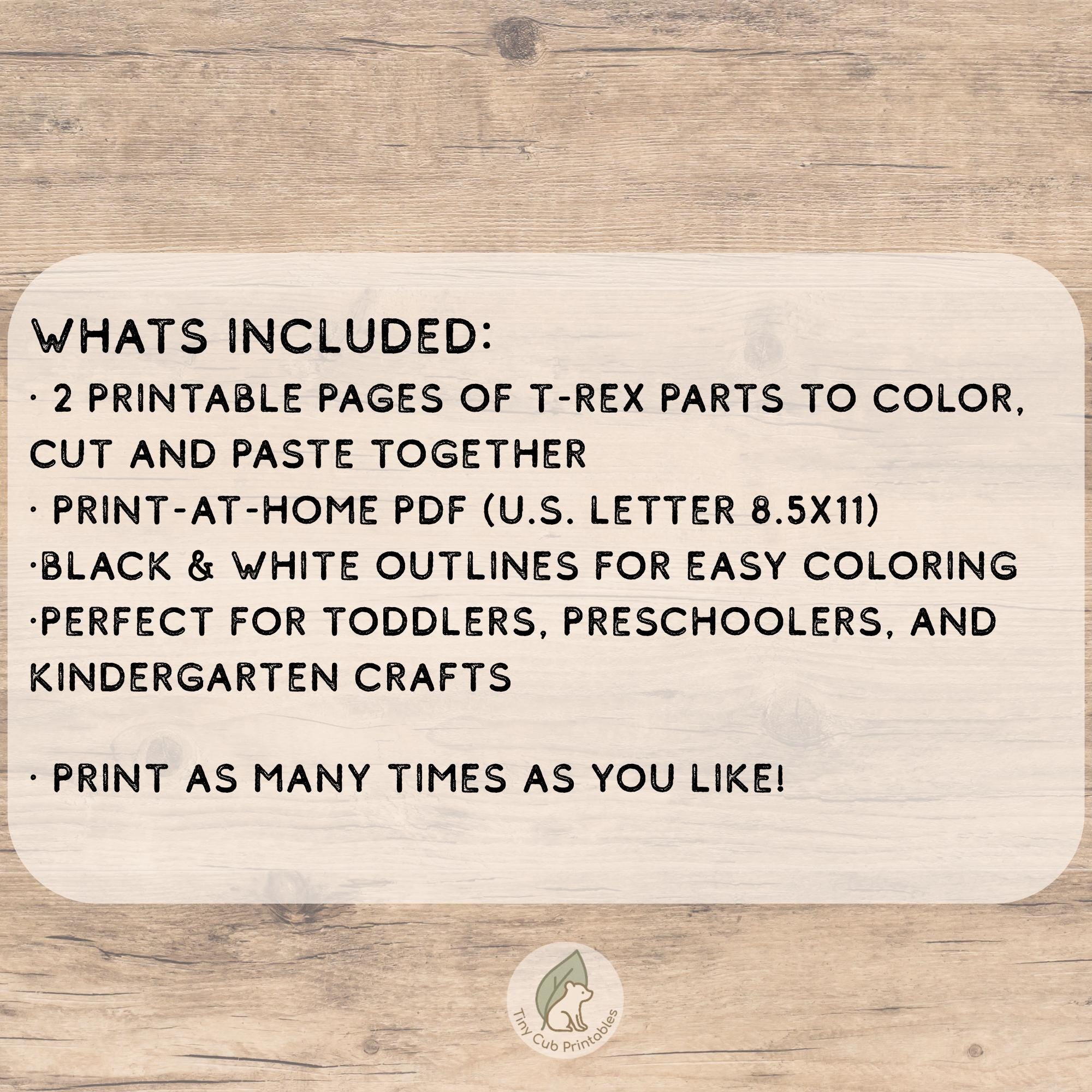 Dinosaur Cut and Paste Craft | Build a Dinosaur | Printable Dino ...