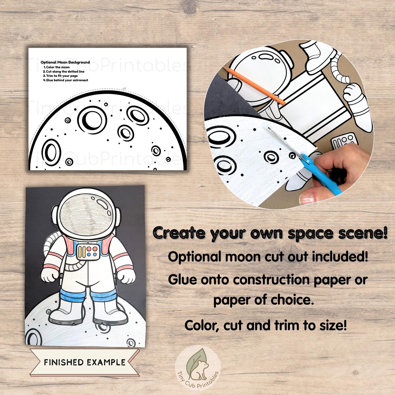 Build an Astronaut Craft | Printable Space Activity | Cut and Paste ...