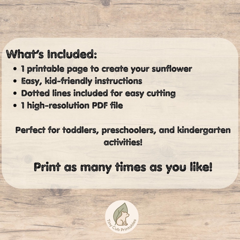 Sunflower Craft for Kids | Spring Cut and Paste Activity | Printable ...