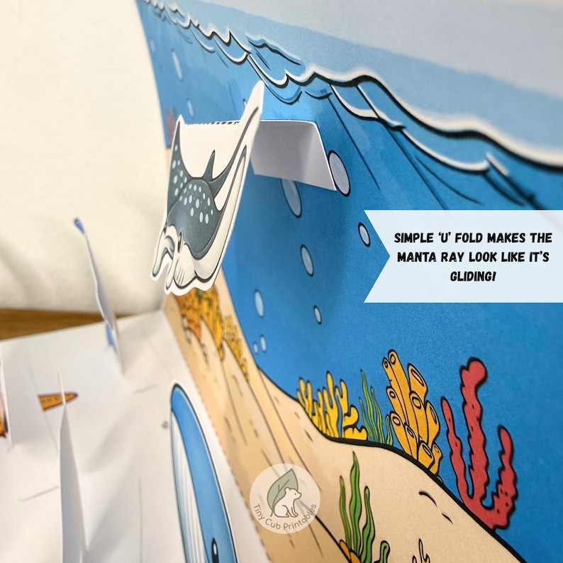 Ocean Biome Cut and Paste Craft | Ocean Animals Habitat Activity | Kids ...