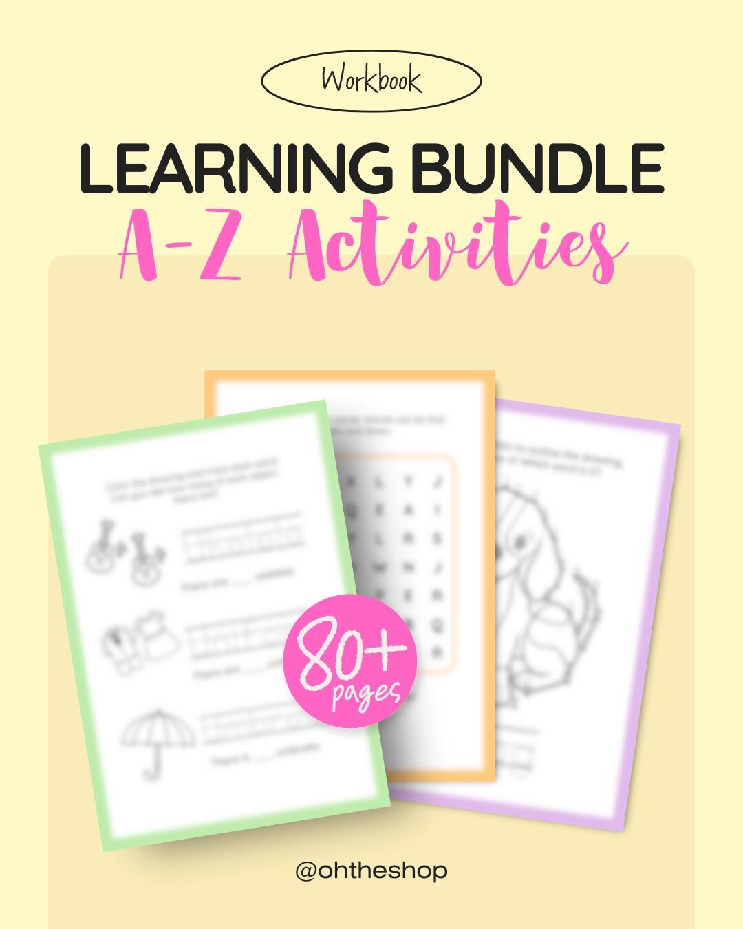 Alphabet Learning Bundle: 75+ Pages of Activities for Kids English ...