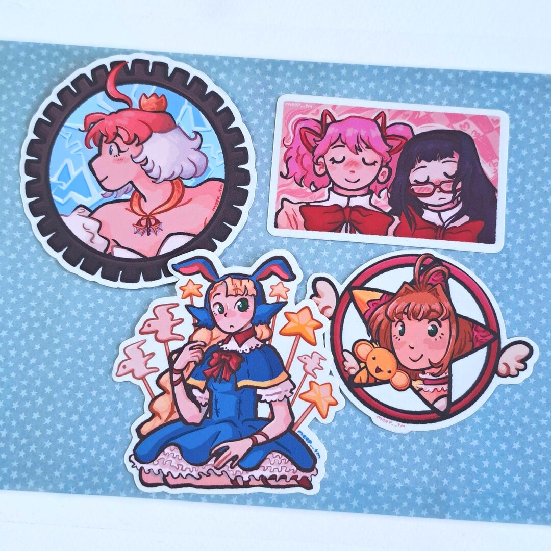 Transparent Magical Girl Stickers | 8cm | Marcille Princess Tutu ...