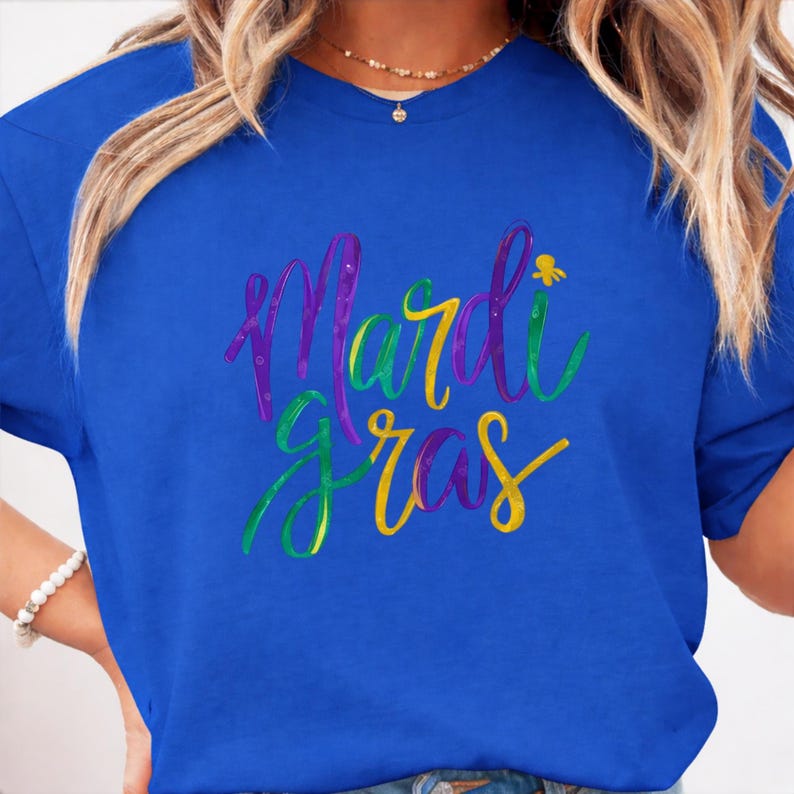 Mardi Gras Lettering PNG , Hand Lettered Sublimation Design, Carnival ...
