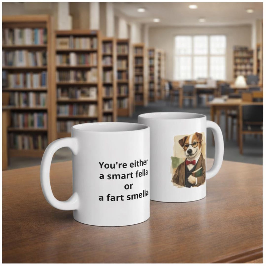 Smart Fella or Fart Smella Mug - Etsy