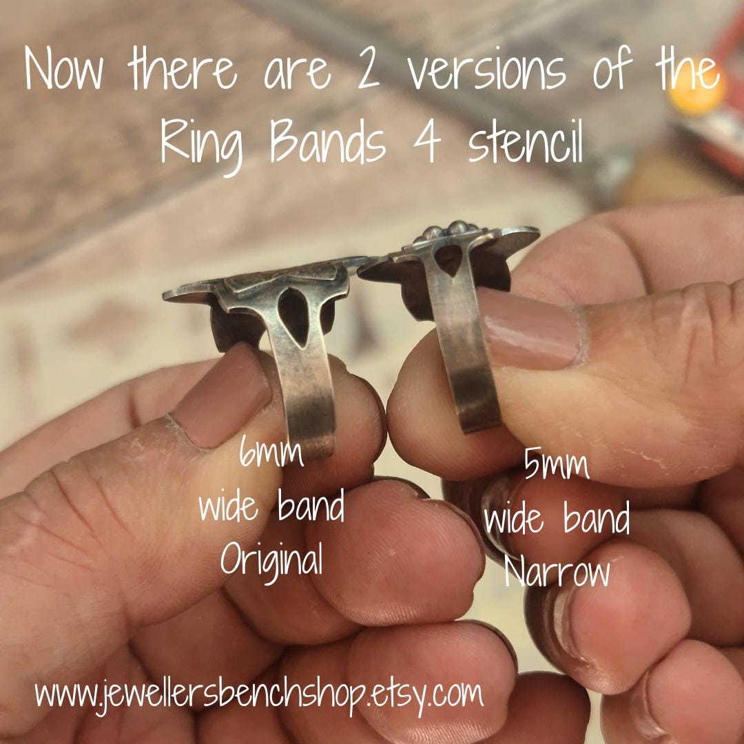Ring Bands 4 Stencil for Jewellery Making - Etsy