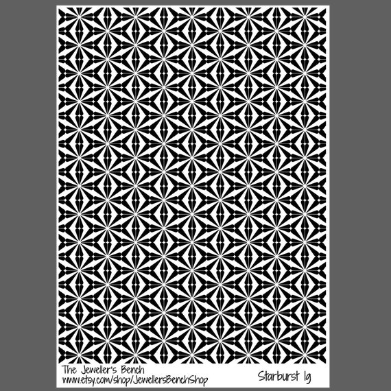 Starburst Large Laser Engraved Texture Sheet Pattern for - Etsy