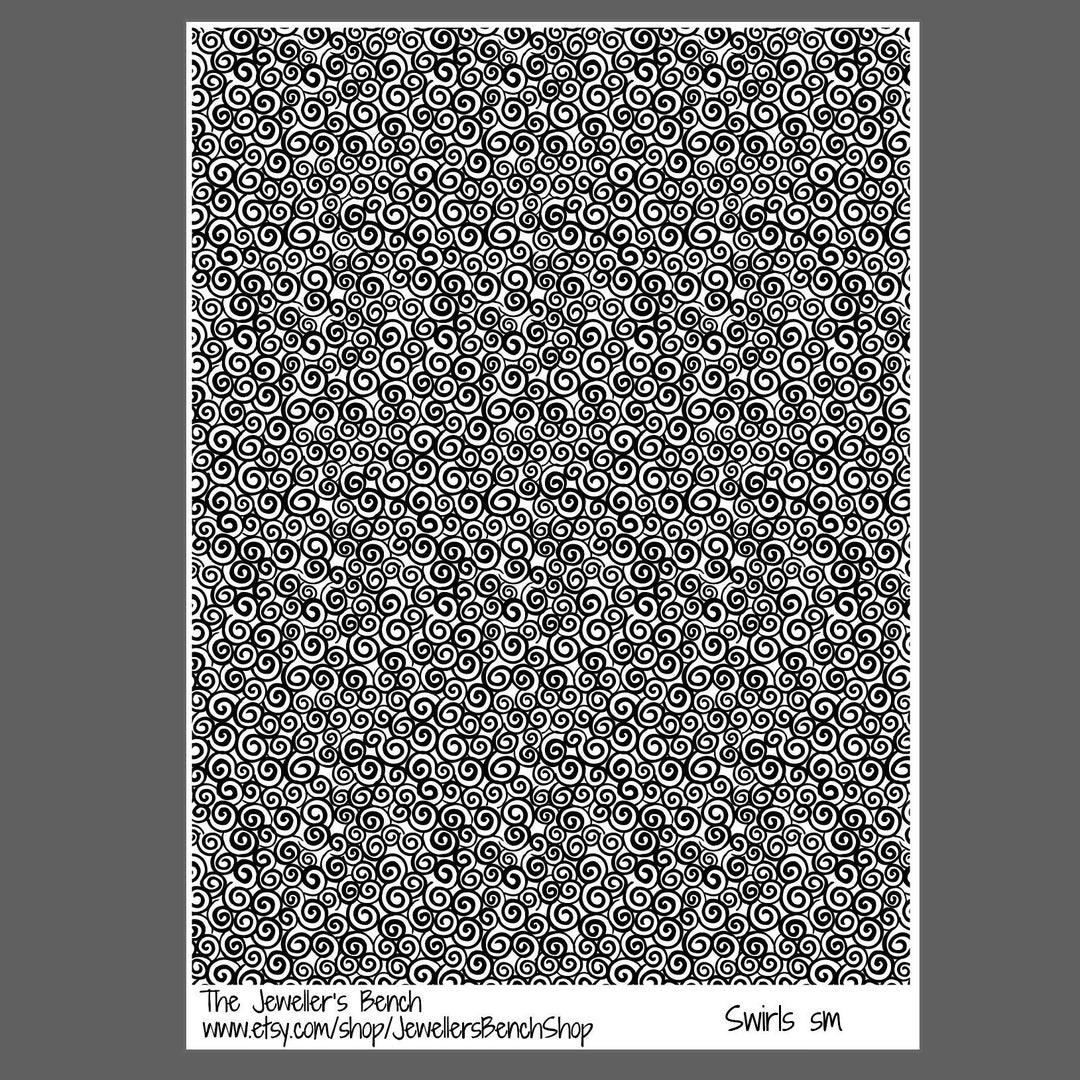 Swirls Small - Laser Engraved Texture Sheet Pattern for Rolling Mill ...