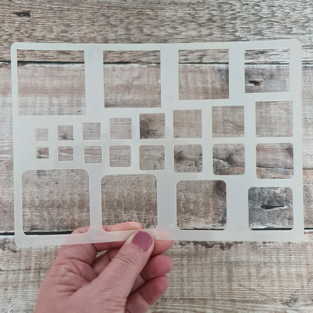 Simple Squares Stencil for Jewellery Making - Etsy