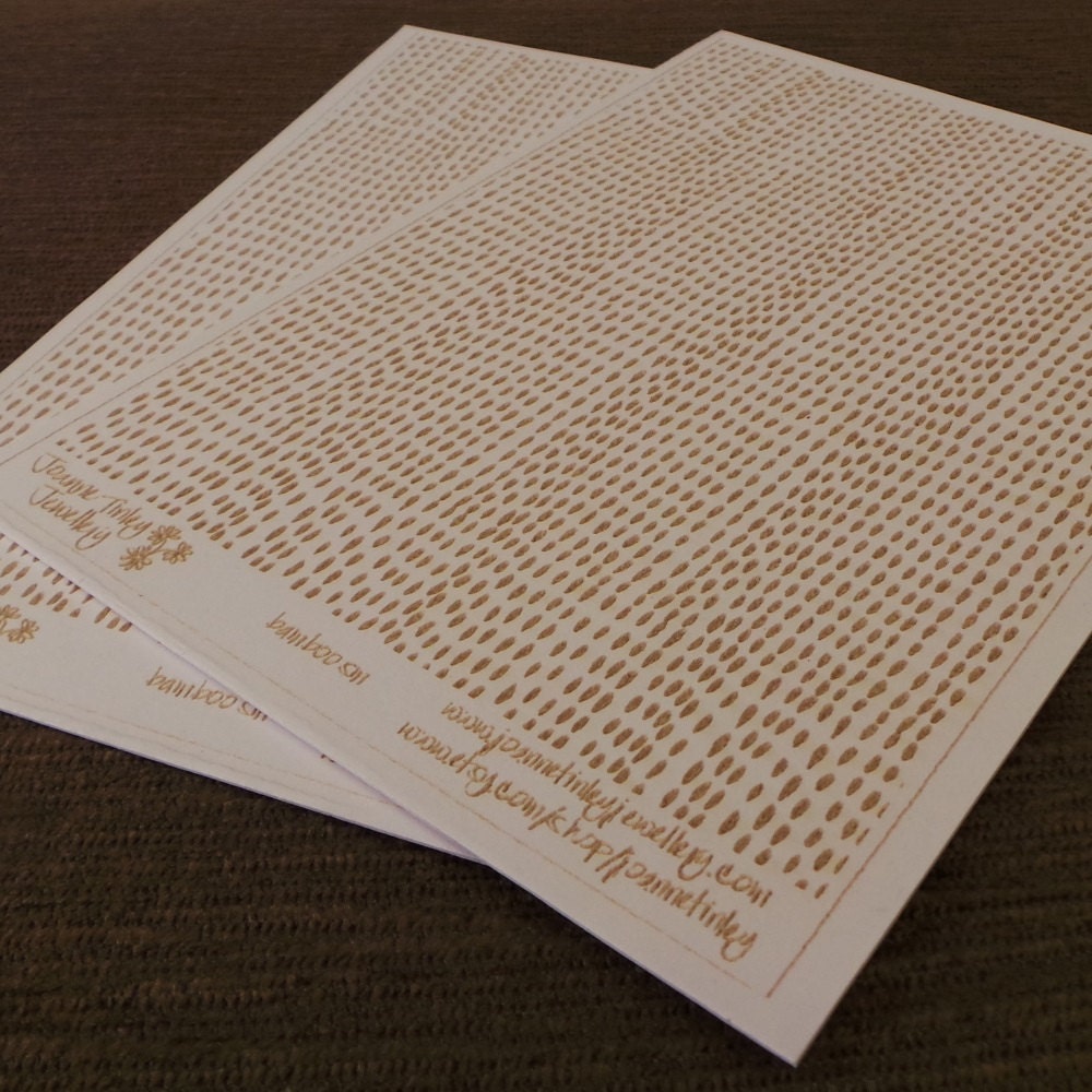 Bamboo Small - Laser Engraved Texture Sheet Pattern for Rolling Mill ...