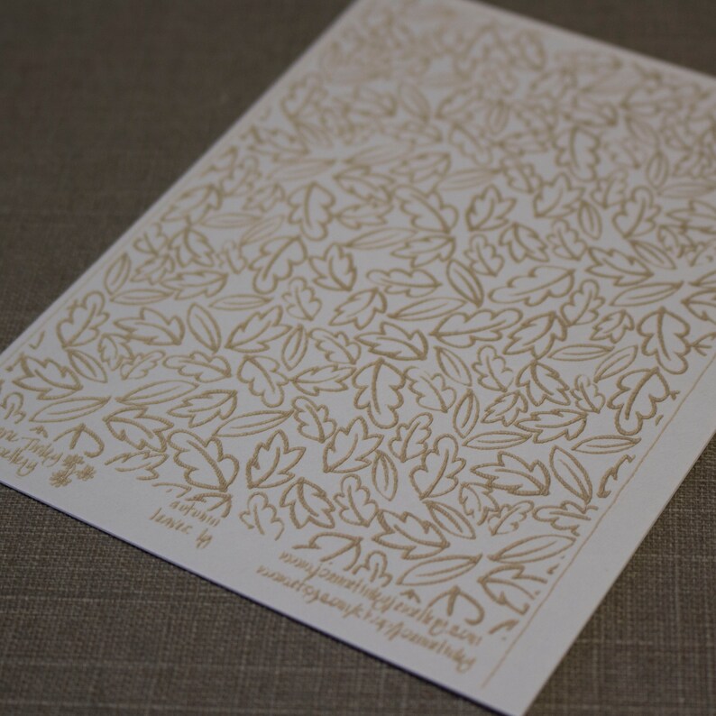 Autumn Leaves Large Laser Engraved Texture Sheet Pattern for - Etsy