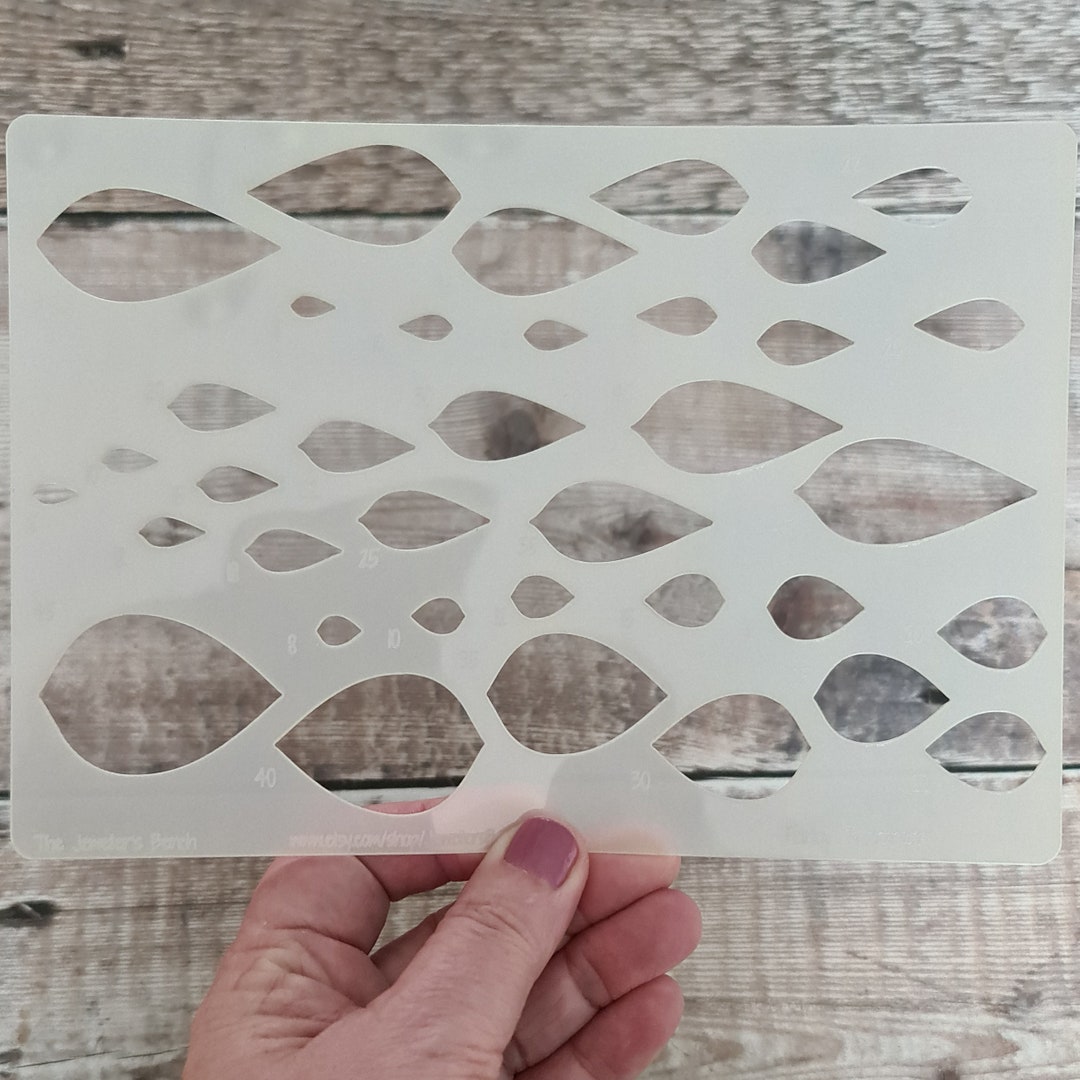 Fancy Teardrops Stencil for Jewellery Making - Etsy