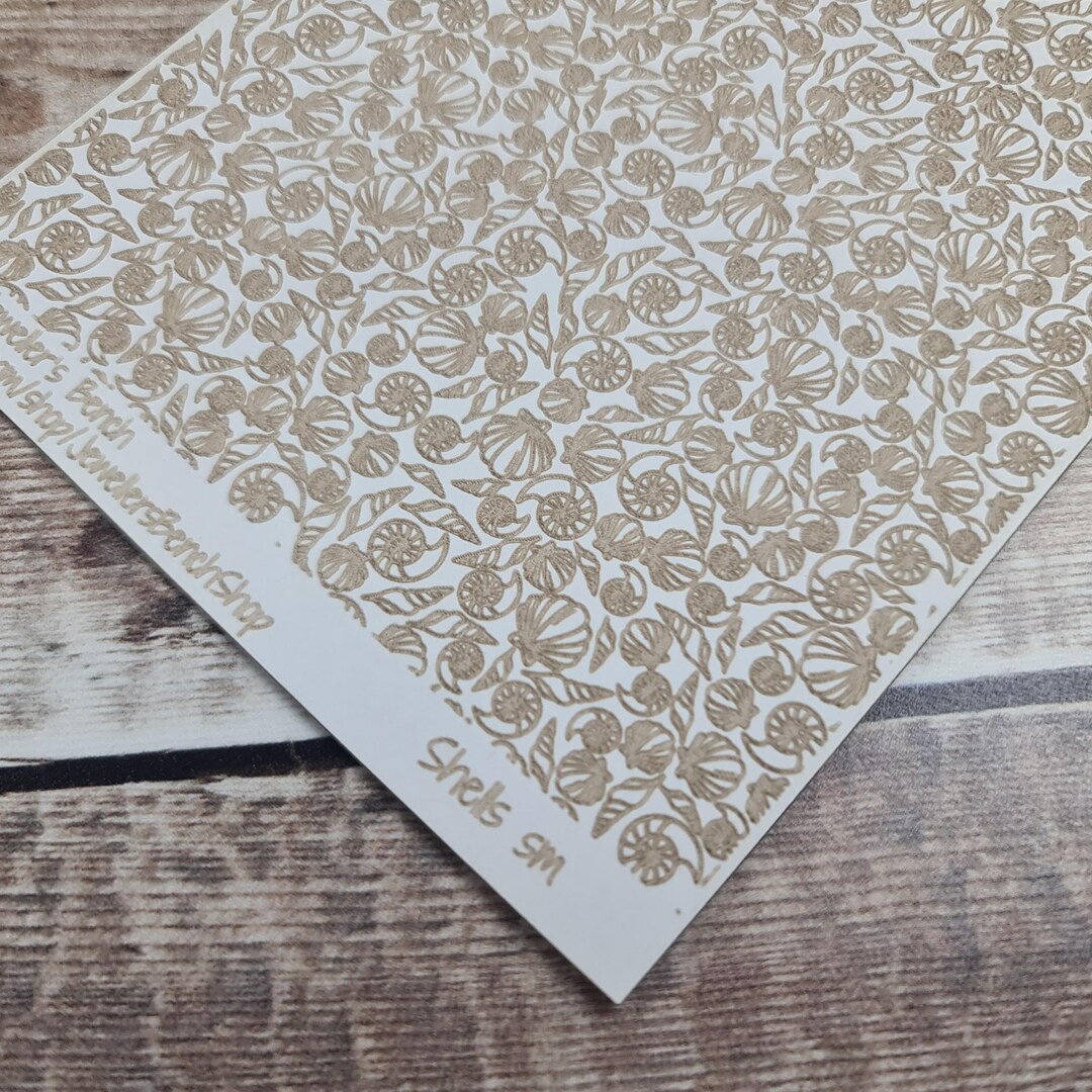 Shells Small - Laser Engraved Texture Sheet Pattern for Rolling Mill - Etsy