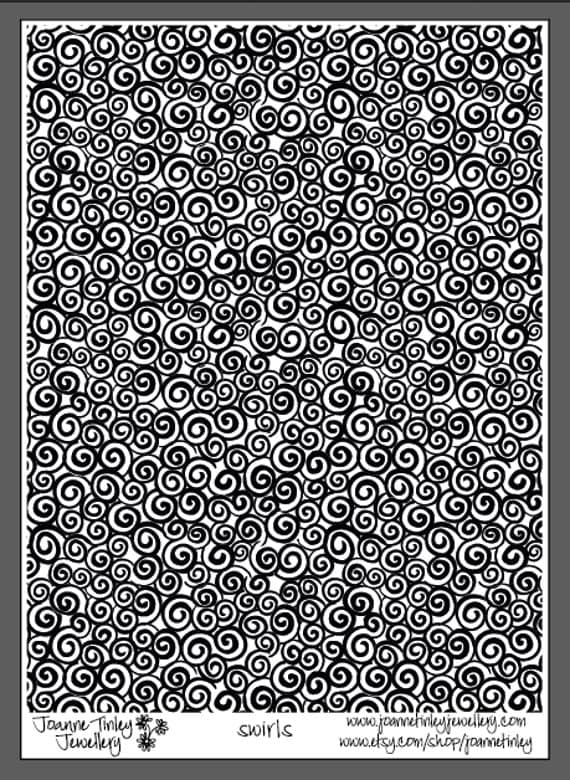 Swirls - Laser Engraved Texture Sheet Pattern for Rolling Mill and ...